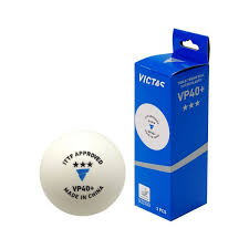 Victas V 721 VP40+ 3 Star ITTF Ball-Table Tennis Ball | Green Paddle