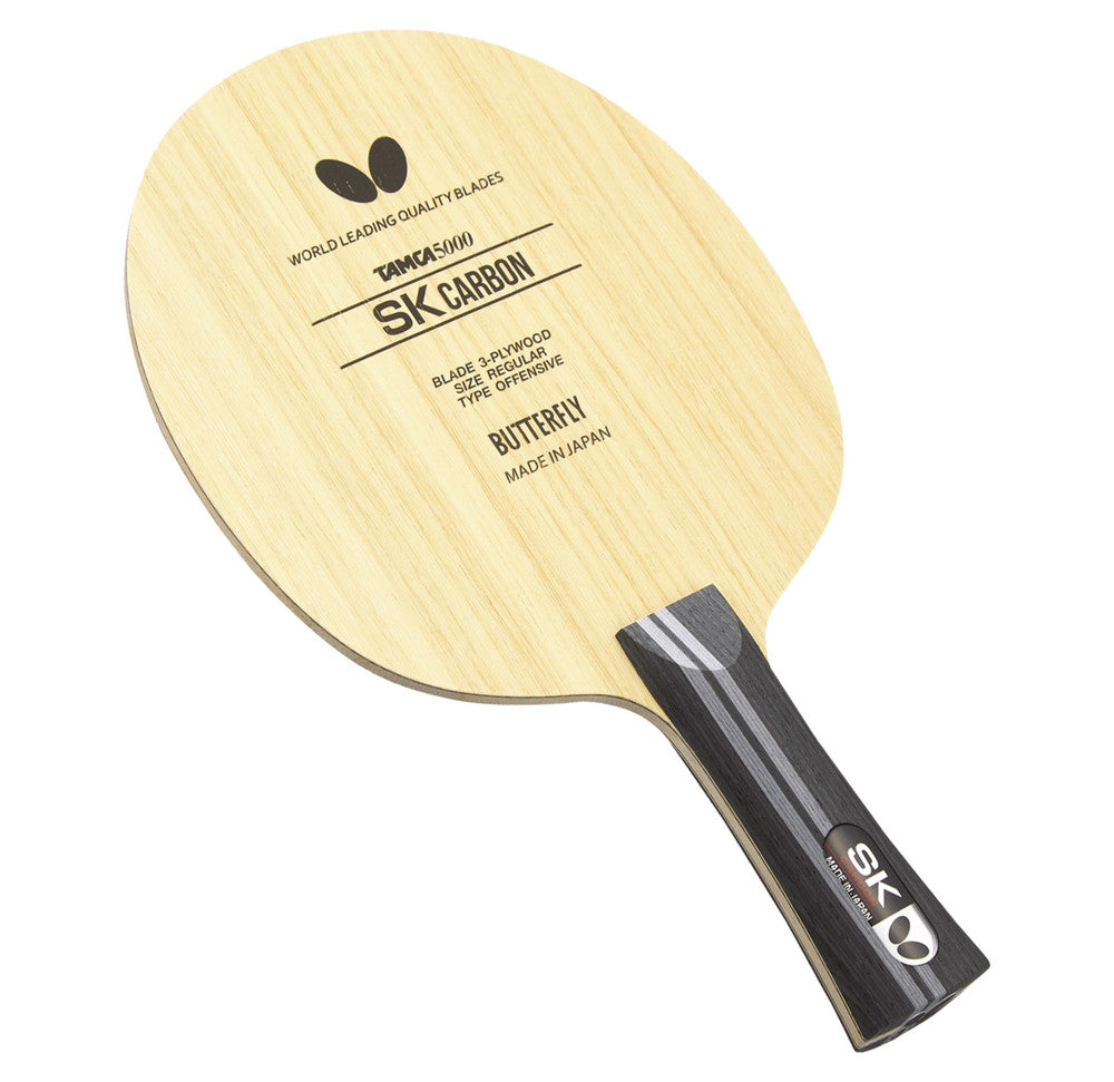 Butterfly SK Carbon T5000 - Table Tennis Blade | Green Paddle