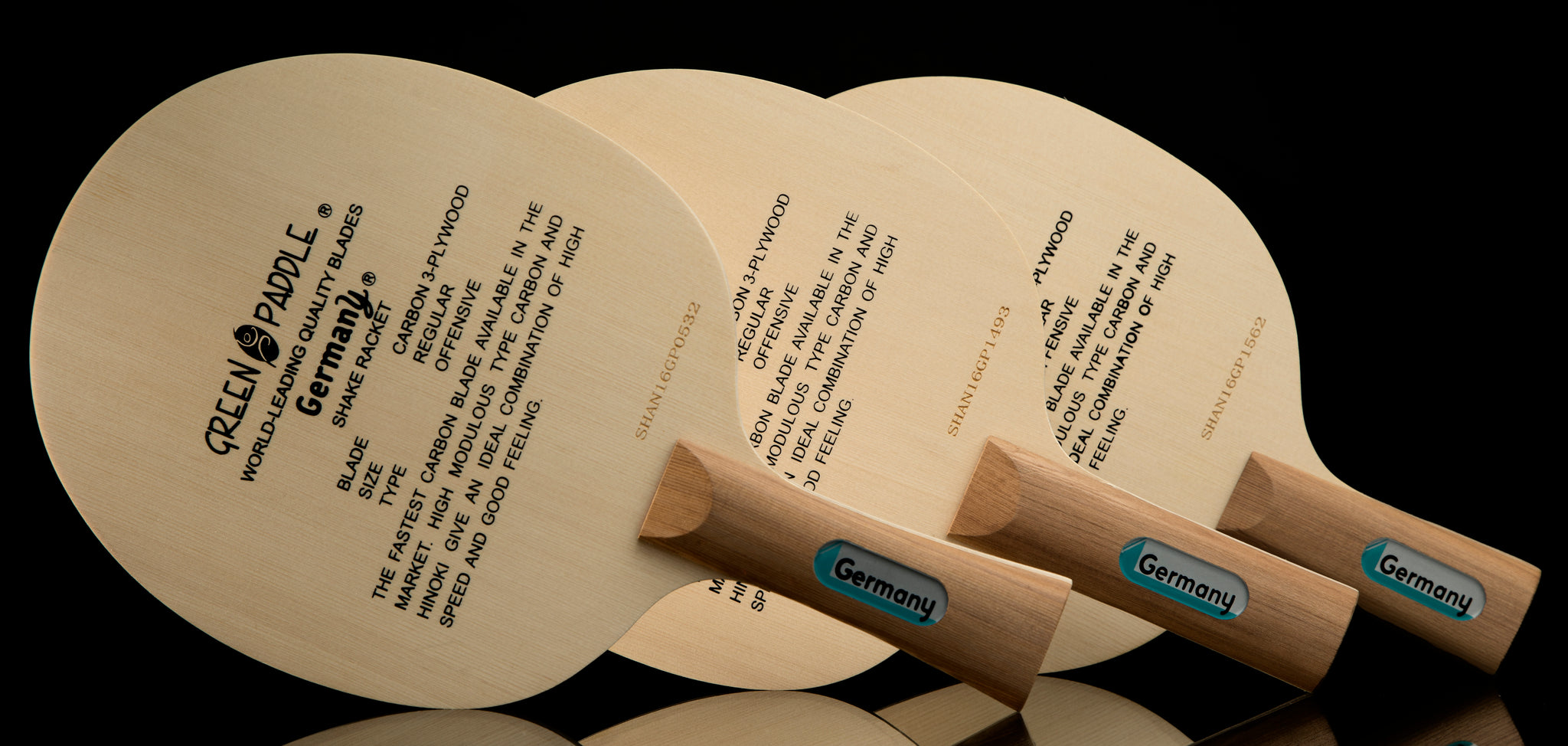 Table Tennis Blades | Table Tennis Rackets | Green Paddle